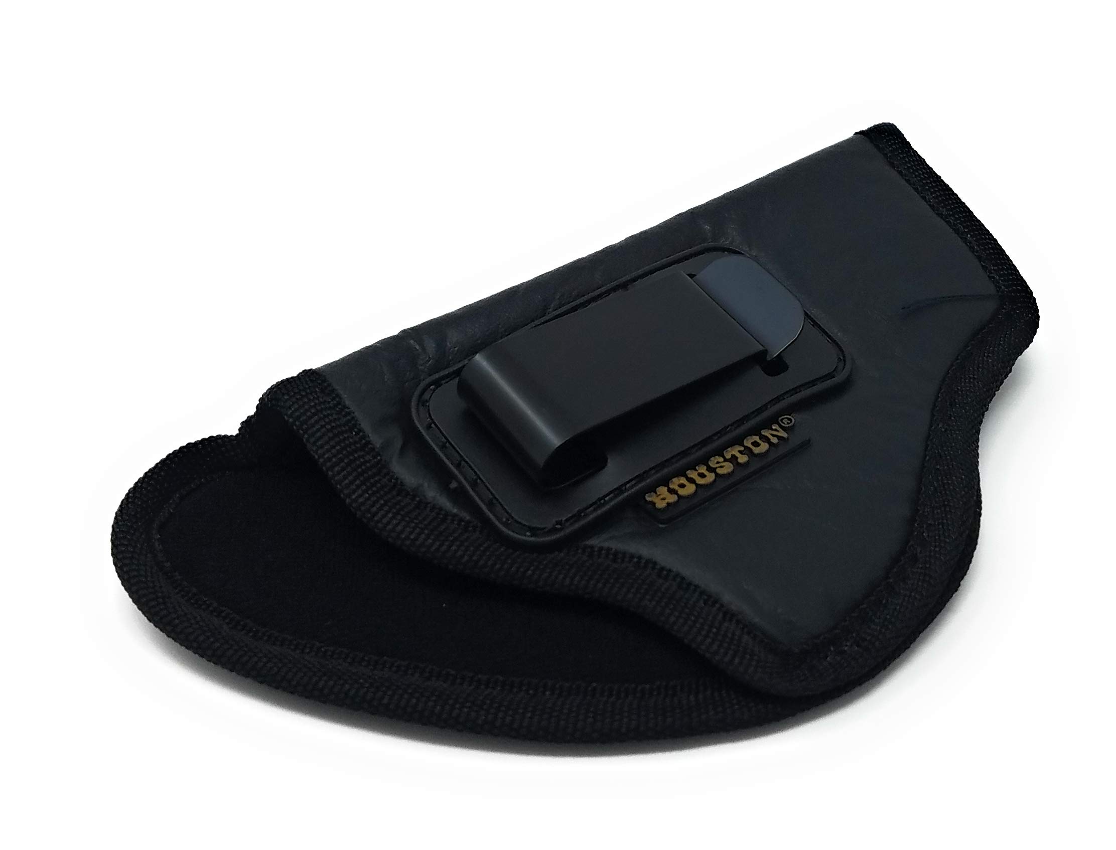IWB Gun Holster by Houston - ECO Leather Concealed Carry Soft Material - FITS Glock 17/21, H &K,Beretta 92 FS,XDM,Ruger 45 BERSA PRO,PX4,FNX 45,FNH 45,HI Point 9/40/45 MM (Right) (CHP-57B-RH)