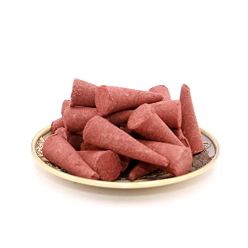 Tibetan Herbal Incense Cones - Natural Organic Meditation Incense Cones - Composition of 25 Natural Plants for Eliminating Odors and Dispelling Negative Energy