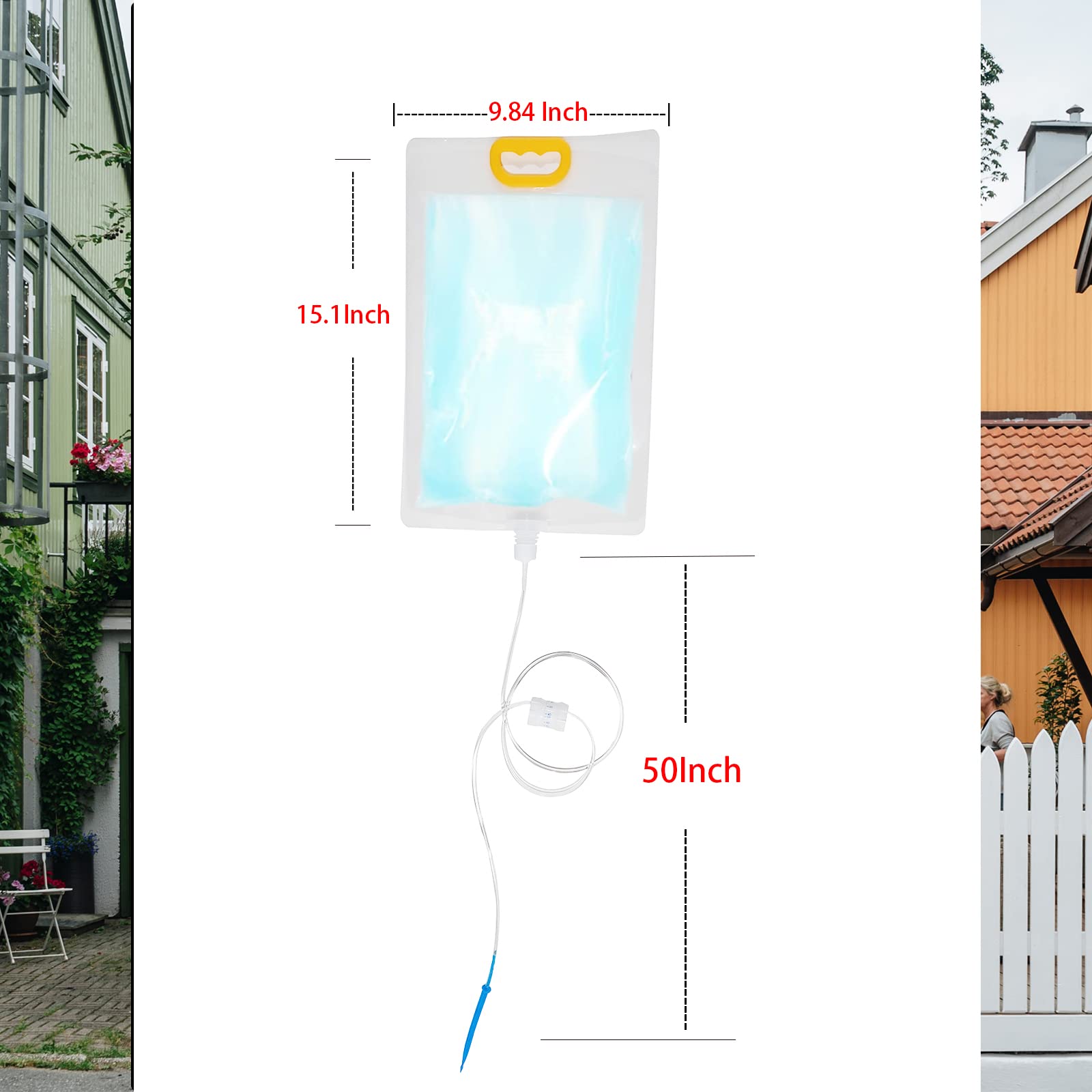 Self Watering Planter Insert Plant Watering Devices 4Pcs 3.5L Tree Watering Bag Vacation Plant Watering System with Adjustable Flow Automatic Plants Watering System Potted Plants