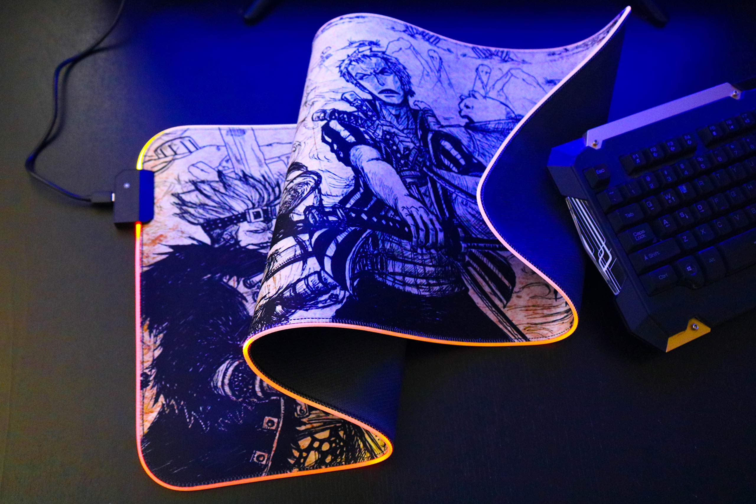 Large Gaming Mouse Pad for Animate Gamer RGB LED Gaming Mouse Pad