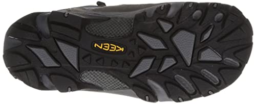 KEEN Women's Targhee 2 Mid Height Waterproof Hiking Boots, Steel Grey/Hydrangea, 10