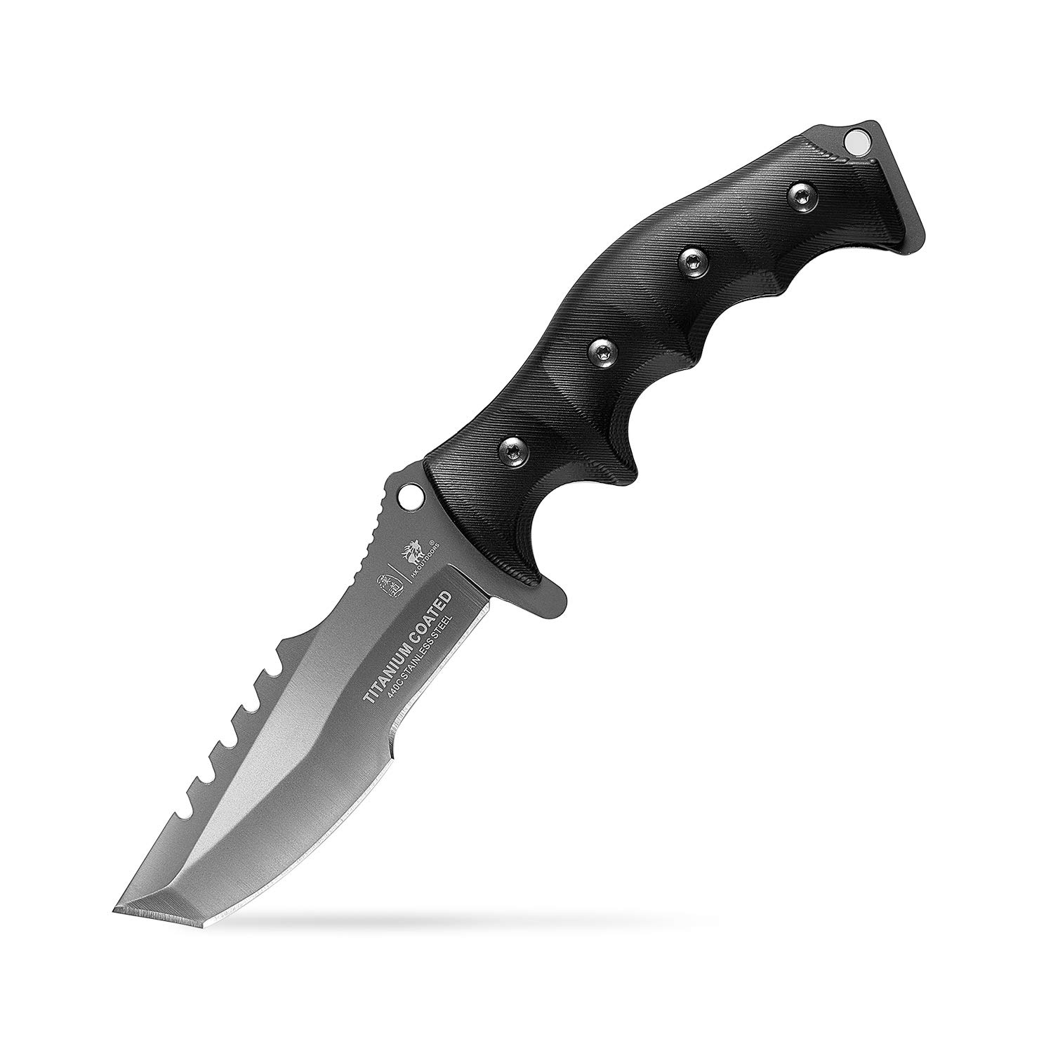 HX OUTDOORS fixed blade knives with molle sheath,full tang Tanto companion knife (D-124)
