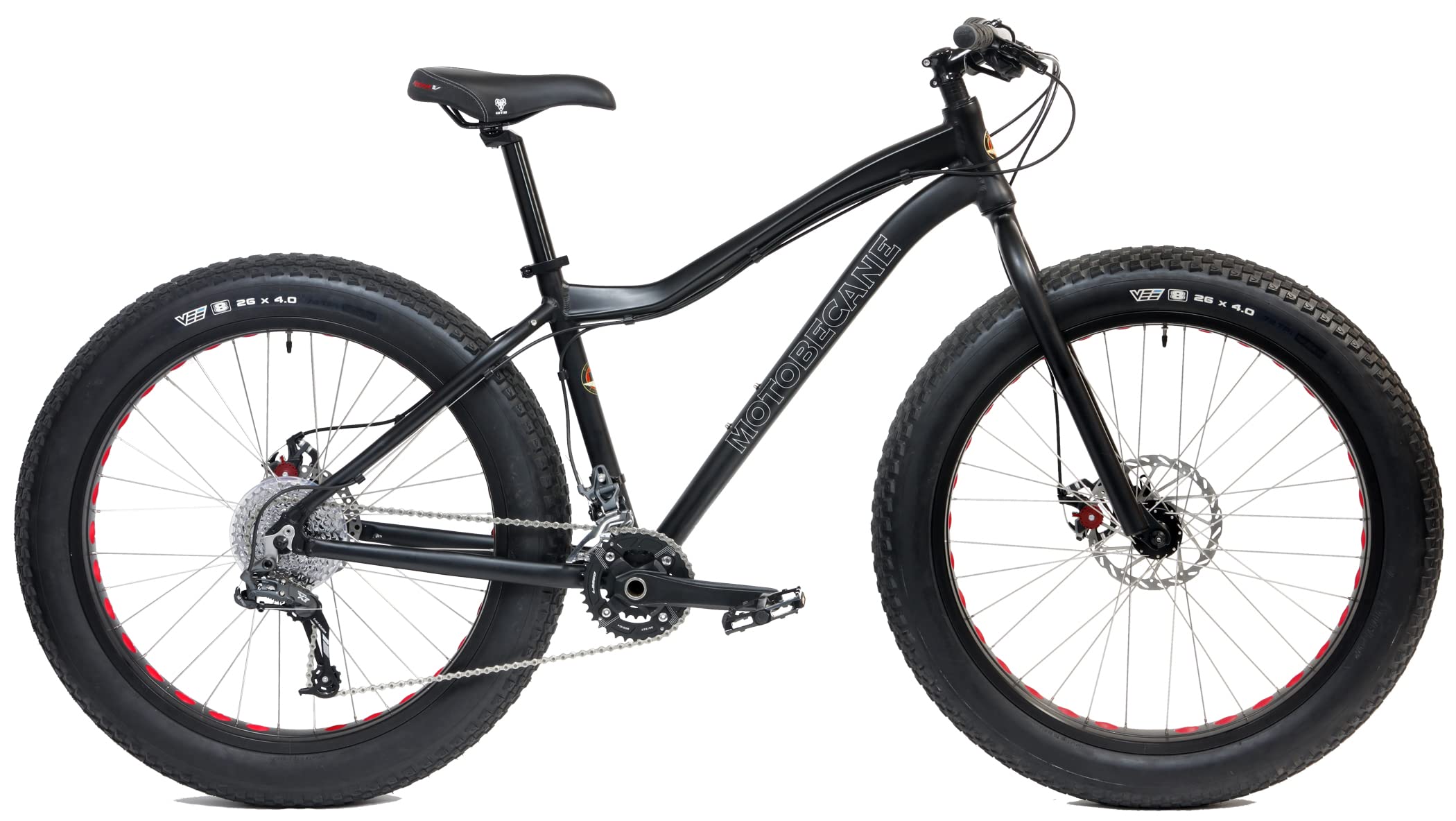 Motobecane Boris Fat Bike Frame Frameset Rigid Fork Unbranded Mountain Bike for 26 Inch Wheels (15" fists most riders 5'5" to 5'8" tall)