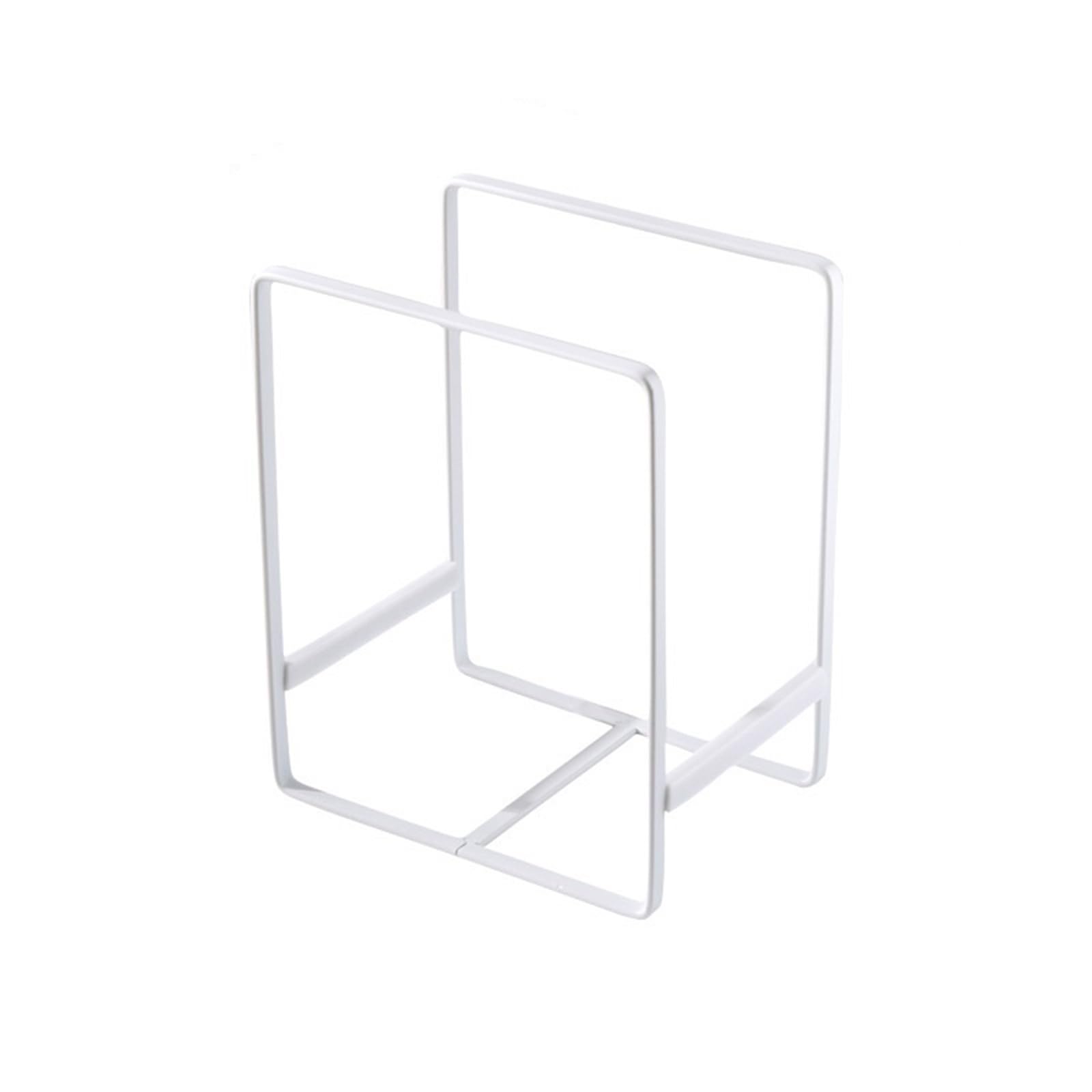 ICOMPY Lid Organizer for Cabinet Pot Rack Cover Holder Stand Kitchen Draining Bowl Pan Racks Plate Storage Rack Kitchen Organizer Metal Plates Cups Stand