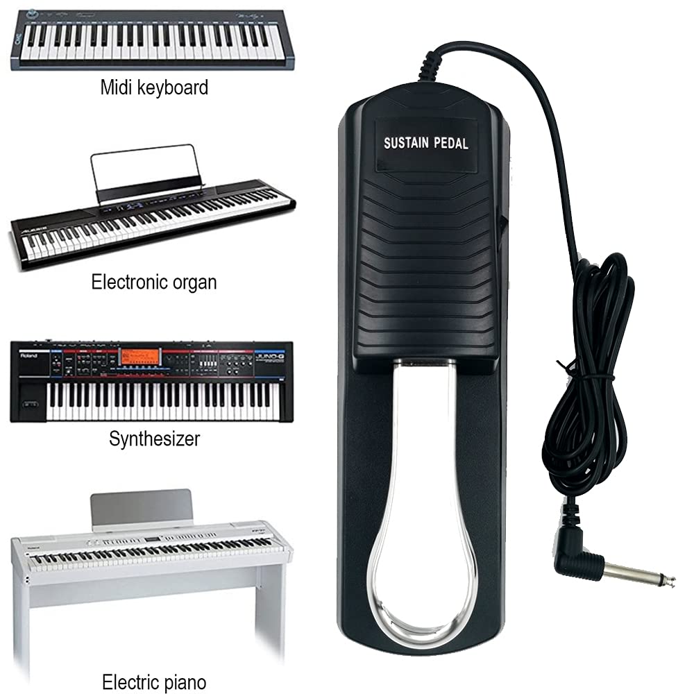 Koldot Sustain Pedal for Keyboard Digital Piano Universal Sustain Pedal Foot Damper Pedal