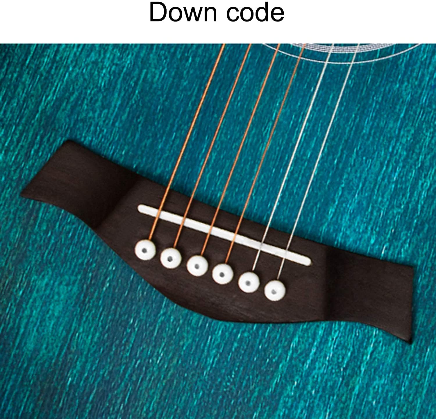 MUWIZ Guitar Kit, String Instrument Electronic Guitar 41 Inches Solid Wood Veneer Warm Tone Feel Comfortable Adjustable Chord Pitch Student Adult Beginner's Guide Folk Pop Guitar (Color : Black)