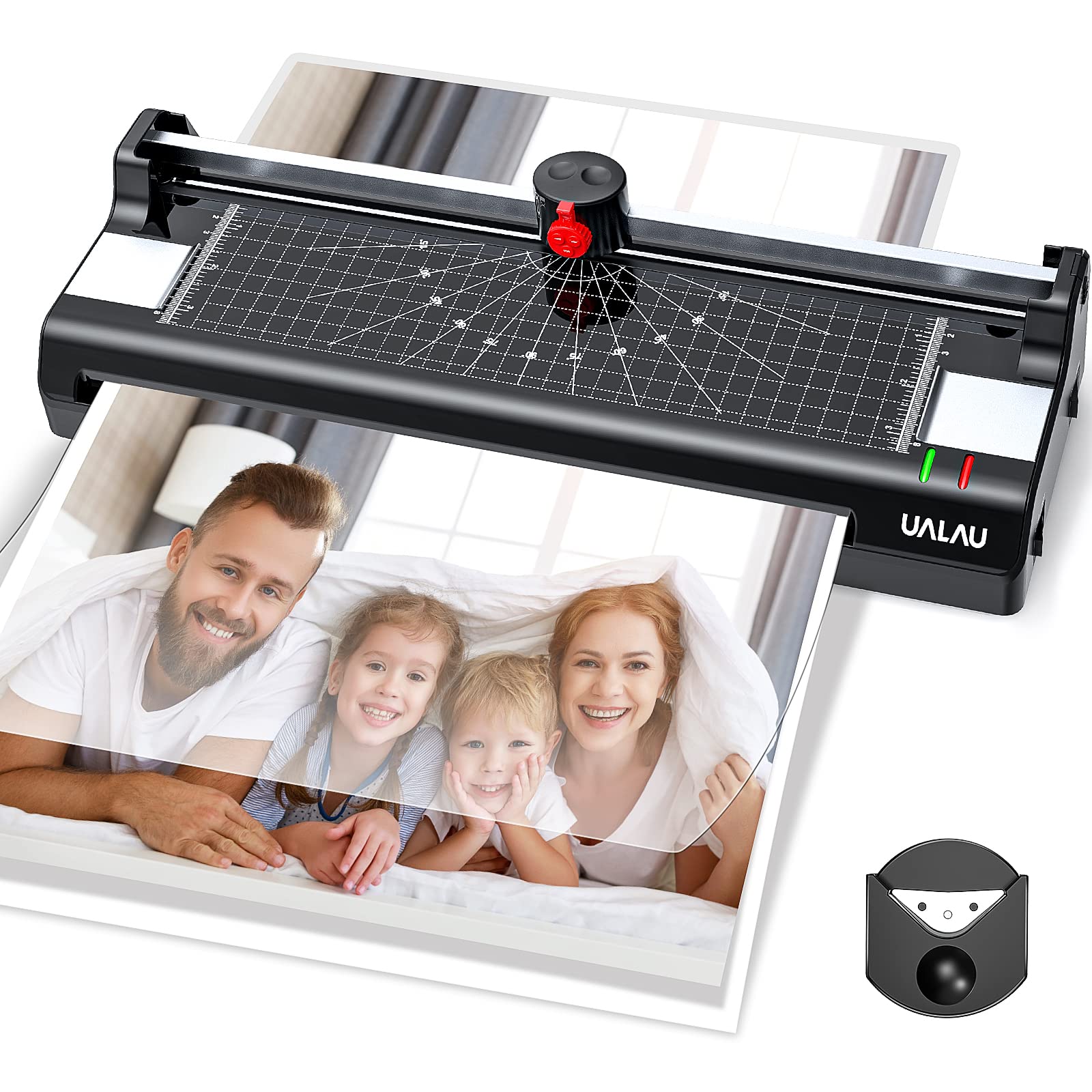 Laminator, Laminator Machine for A3/A4/A6, UALAU 7 in 1 Thermal Laminator with 20 Pouches, Paper Trimmer, Corner Rounder, Photo Frame, 13 Inches Laminating Machine for Home/School/Office Use