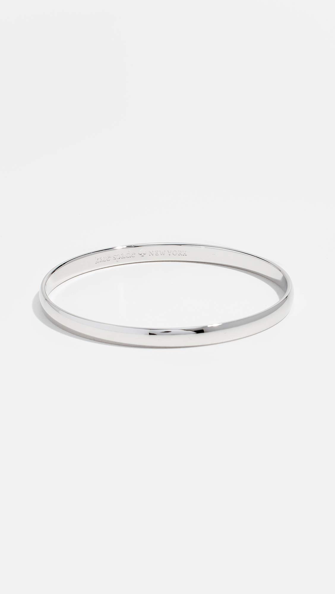 kate spade new york "Idiom Bangles" Find The Silver Lining Solid Bangle Bracelet