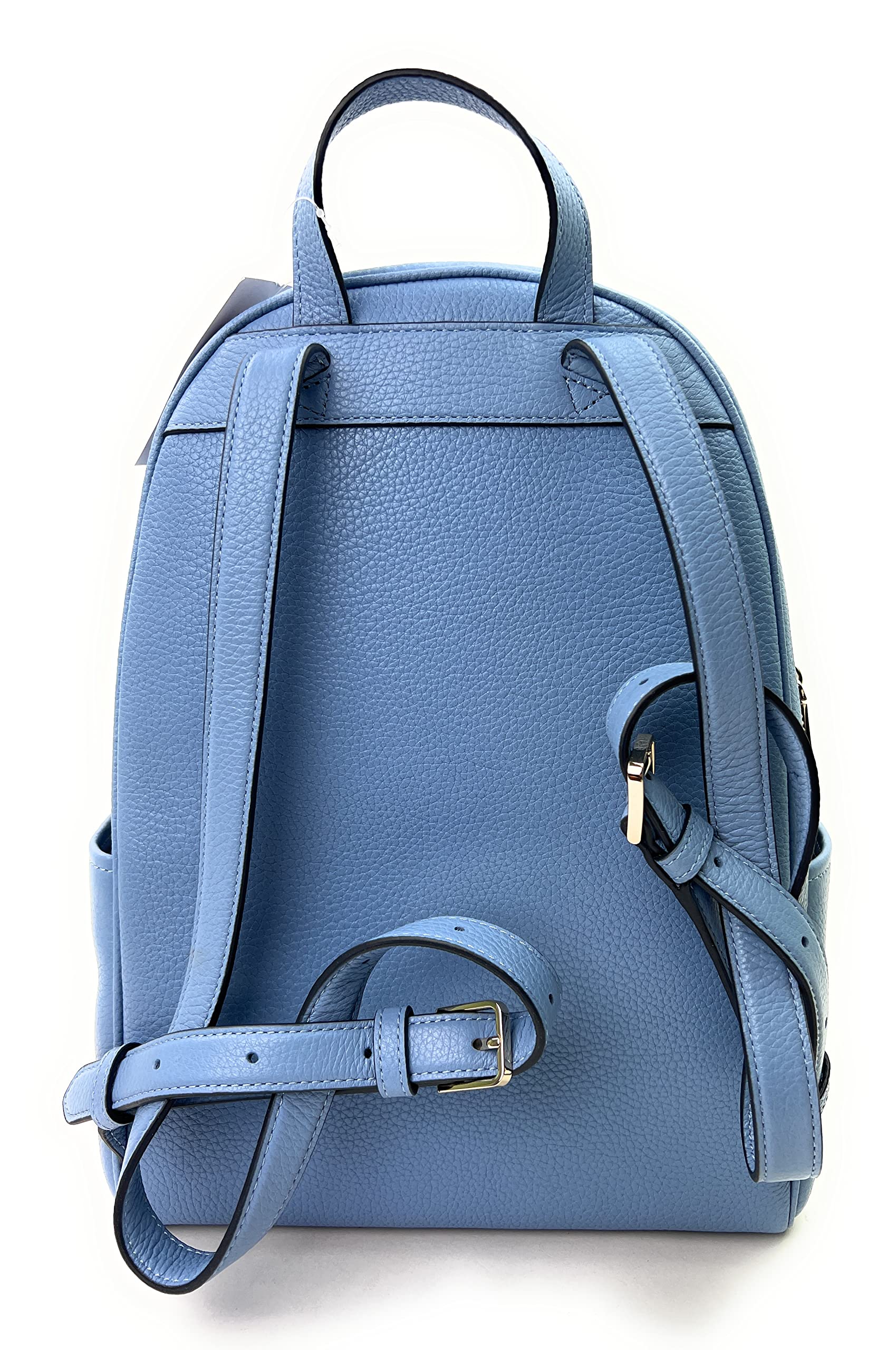 Kate Spade New York Liela Pebbled Leather Medium Dome Backpack (Dusty Blue)
