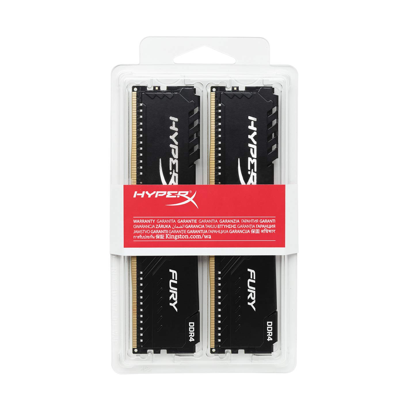 HyperX Fury 32GB 3200MHz DDR4 CL16 DIMM (Kit of 2) Black XMP Desktop Memory HX432C16FB3K2/32