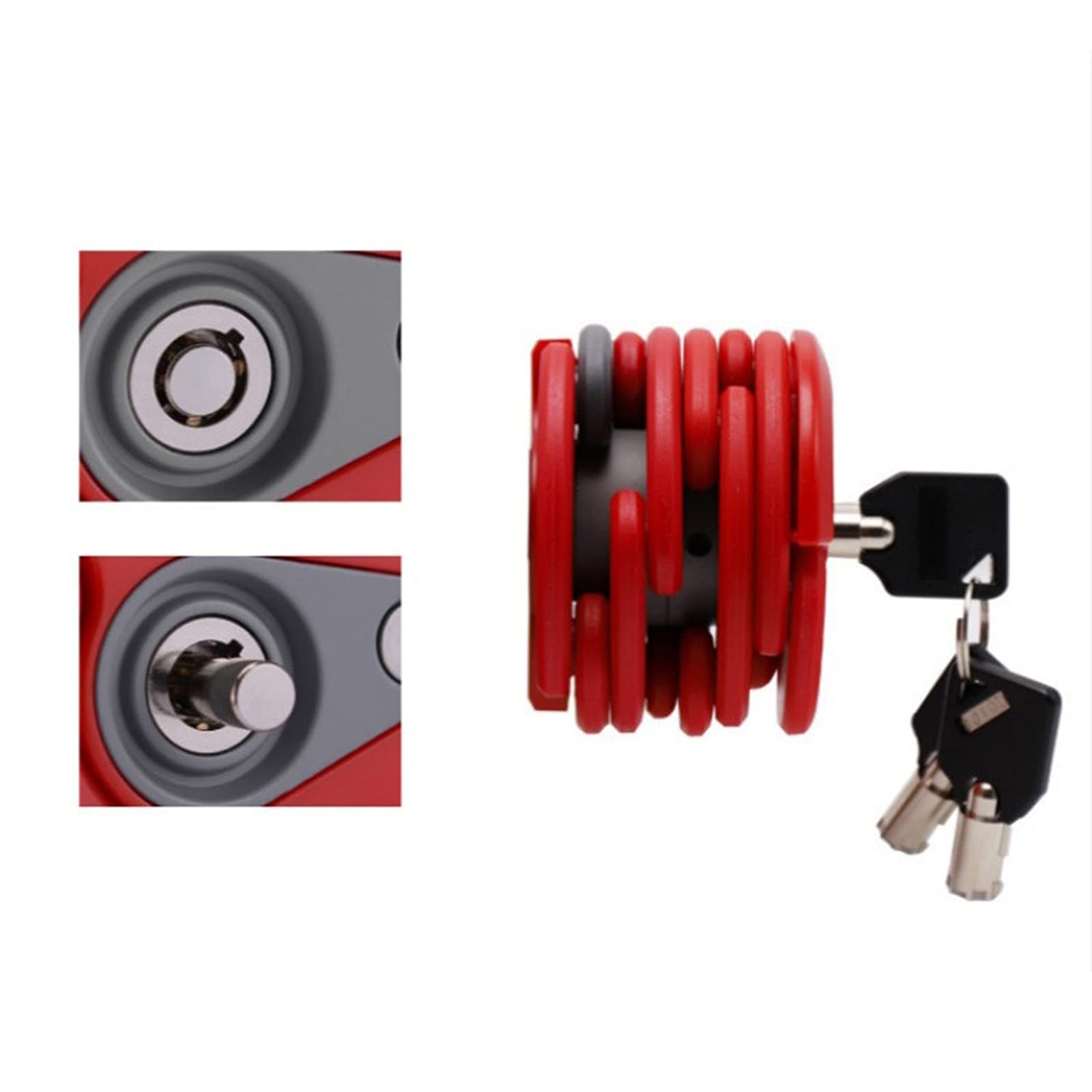 LHQ-HQ Bicycle Hamburger Lock Key Lock Heavy Duty Anti-Theft High Security Alloy Steel Lock with 3 Keys