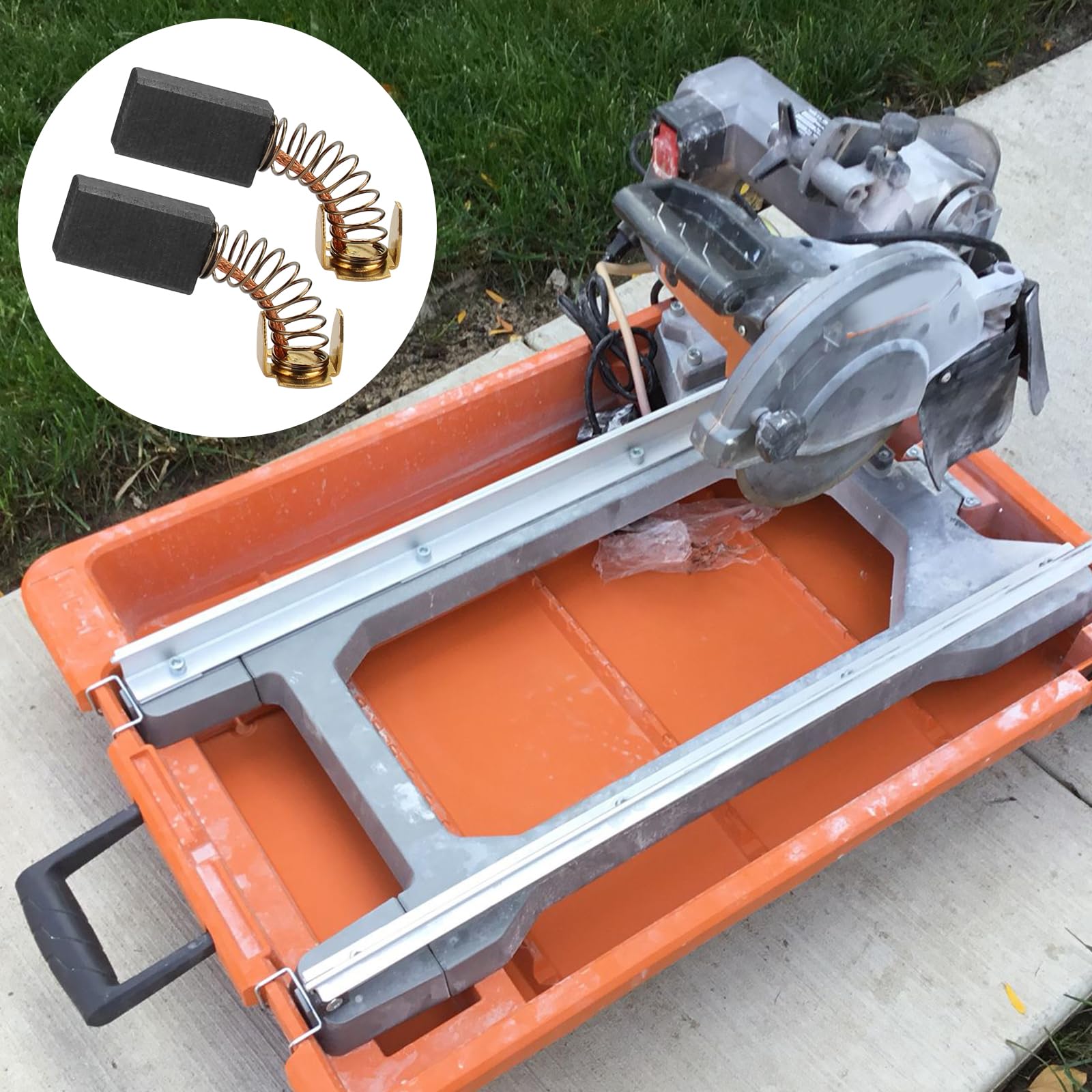 LanKstet Carbon Motor Brush 089006017092(2 pcs) Fits for Ridgid Ryobi Tile/Miter Saw Motor Brush R4040 TS1344 TS1345