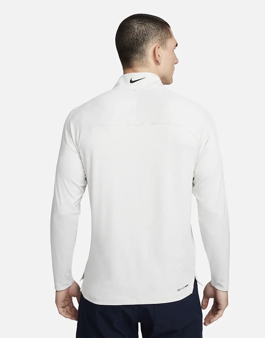 Nike Dri-FIT ADV Vapor Men's Quarter-Zip Golf Top Sweatshirt (as1, Alpha, l, Regular, Regular, White/Photon Dust/Black)