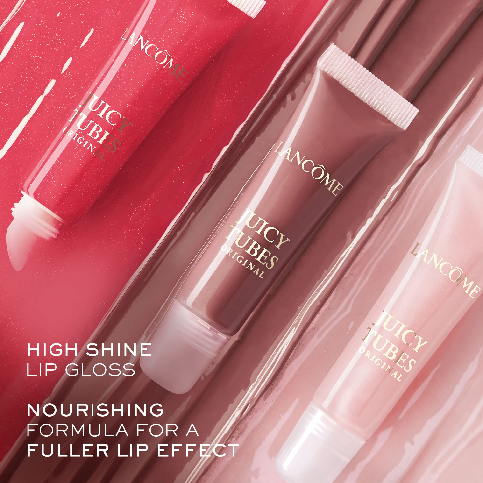 Lancôme Juicy Tubes Shine Lip Gloss - High Shine & Lasting Hydration - Vitamin E Enriched - 05 Marshmallow Electro (Sparkle)