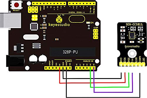 KEYESTUDIO CCS811 Carbon Dioxide CO2 VOCs Air Quality Gas Sensor Module for Arduino