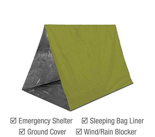 Swiss Safe Emergency Blankets for Survival Kit - Mylar Thermal Blankets - NASA-Designed Body Warmer for Camping, Hiking & Outdoor Activities, Bug Out Bag - 4 Pack w/Bonus Gold Foil Space Blanket Fit