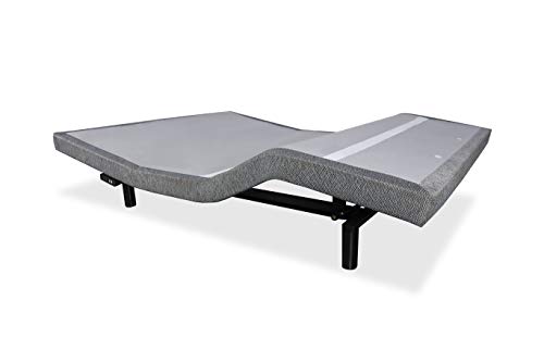 iDealBed iEscape Adjustable Bed Base, Wall Hugger, Wireless Massage, Zero-Gravity, Anti-Snore, Night Light, Memory, Next Gen USB Ports, Queen, Grey