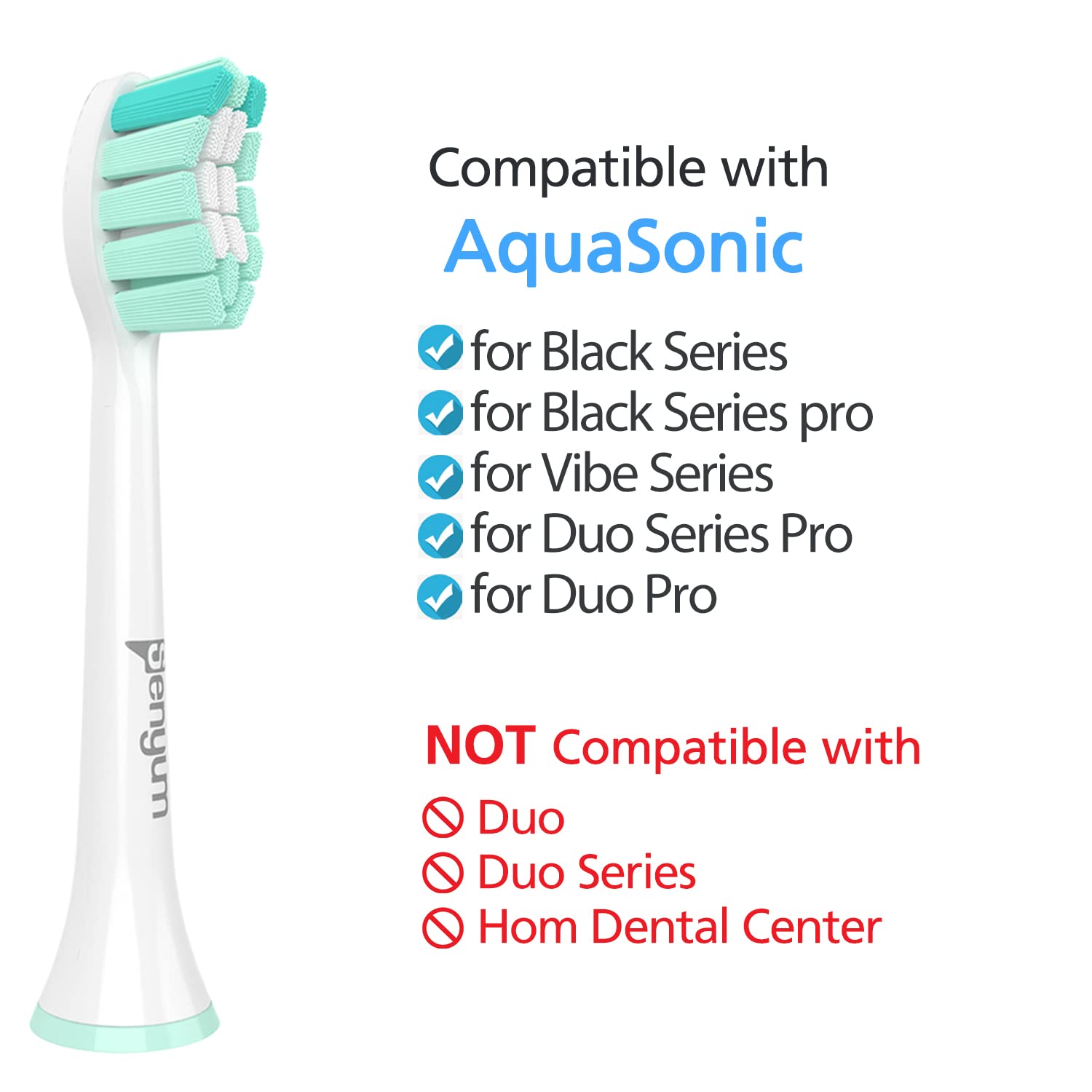 Senyum Replacement Toothbrush Heads for Philips Sonicare Replacement Heads,Compatible with Phillips Sonicare Replacement Brush Head,Electric Toothbrush Heads Refill for Sonic Care Snap-On System,8 Pcs