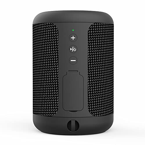 YOLOEMOT Waterproof Mini Bluetooth Speaker,Compact and Portable,12H Playtime,IPX5 Waterproof,TWS Pairing, AUX,TF, Portable Wireless Speakers for Home/Party/Beach, Birthday Gift (Black)
