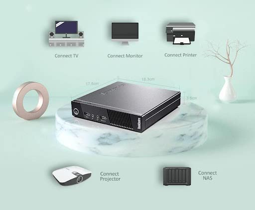 Lenovo ThinkCentre M73 Mini Desktop Computer Tiny PC Bundle, Intel Dual Core 2.60GHz, 8GB RAM, 500GB HDD, DisplayPort, USB 3.0, WiFi, 22 Inch LCD Monitor, VESA Mount, DVD, Windows 10 Pro (Renewed)