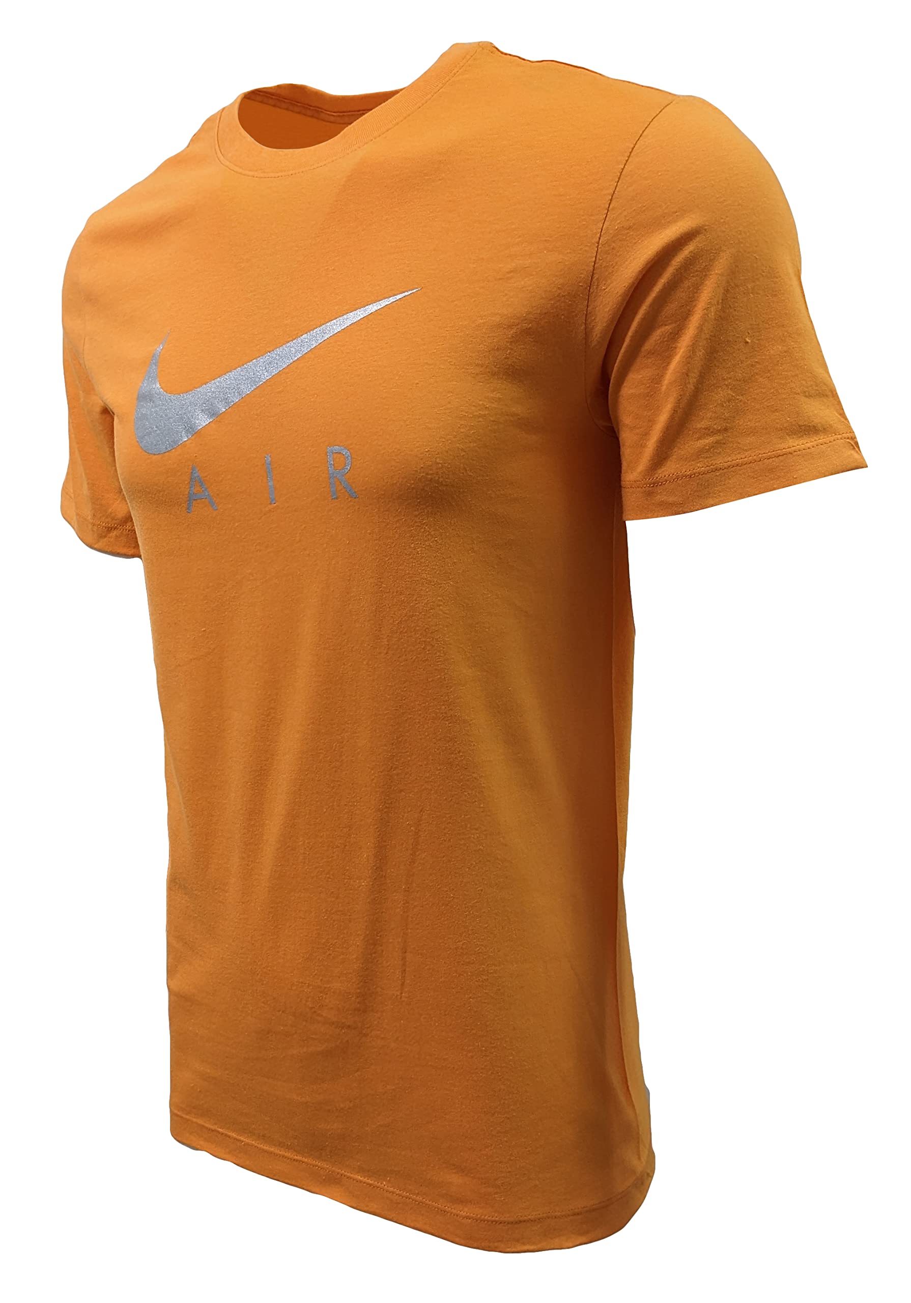 Nike Men's Swoosh Air Crewneck T-Shirt (Medium, Navy/Silver)