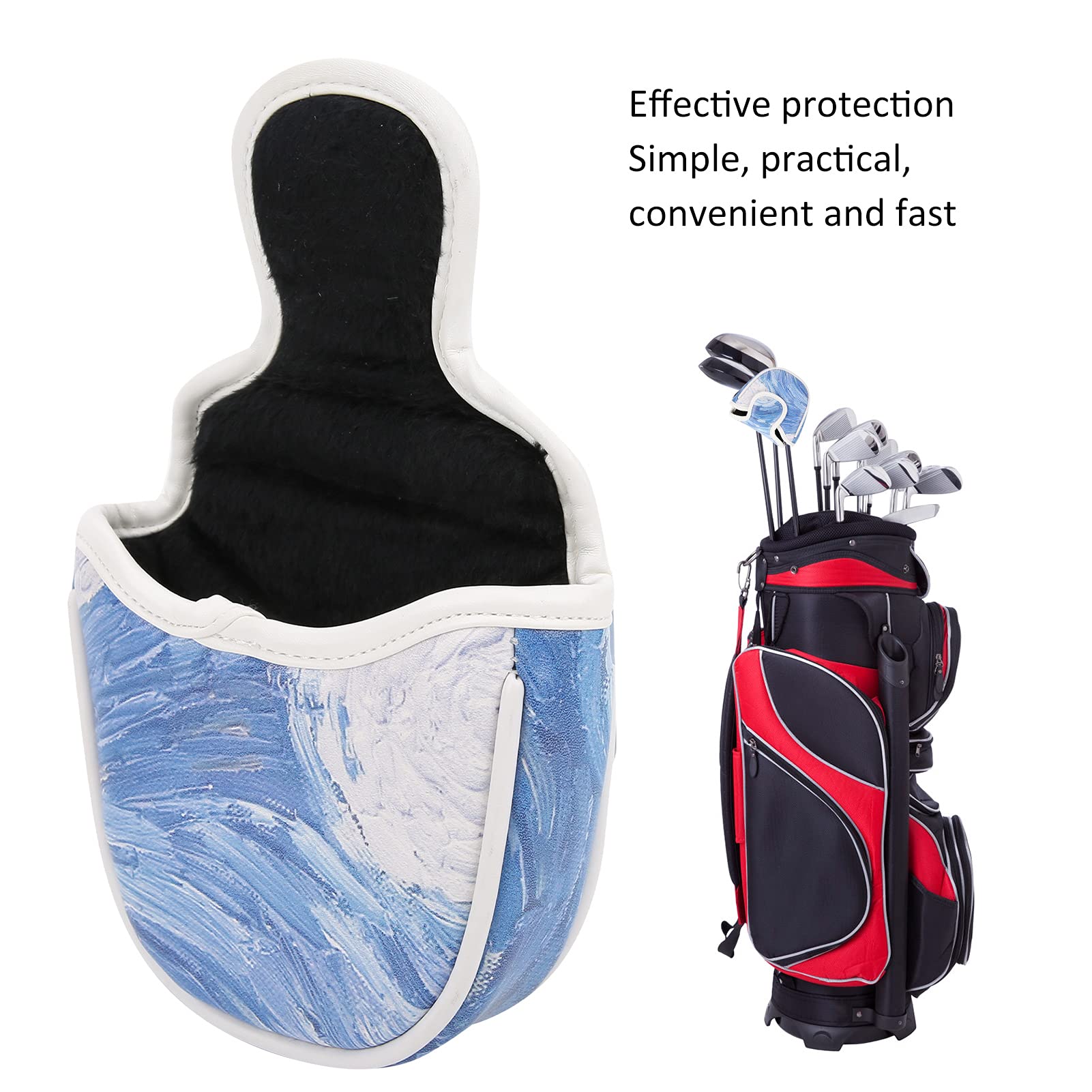 Mallet Cover Painted Mallet Headcover Mallet Putter Headcover