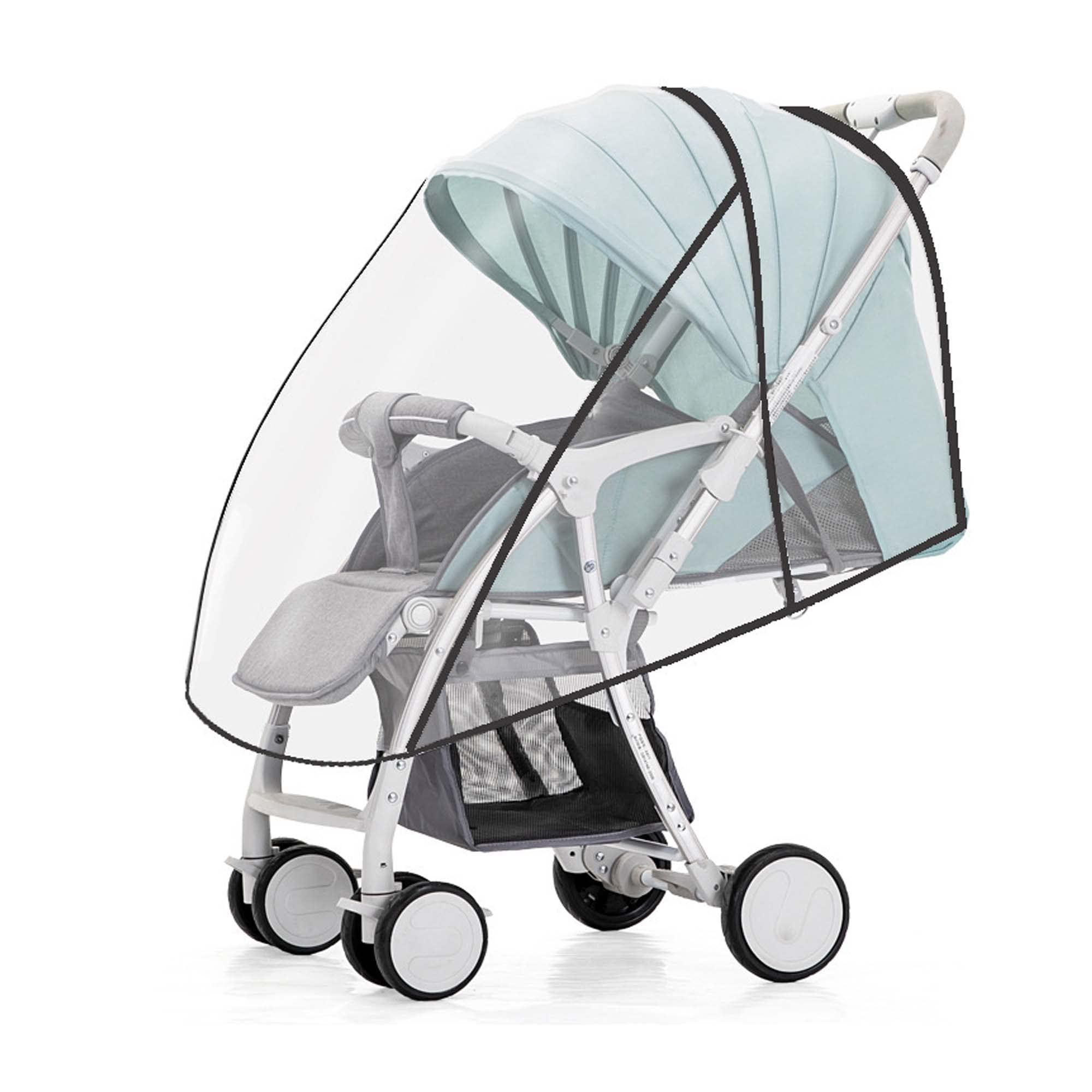 Stroller Rain Cover Universal Stroller Accessory Waterproof Stroller Cover Stroller Weather Shield Baby Travel Stroller Shield,Protect from Wind, Rain, Snow, Cold
