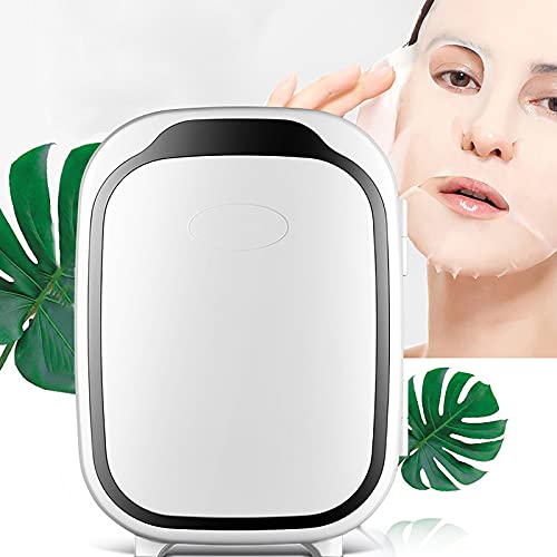 Makeup Mirrors Wall Mounted Skincare Fridge Mini Fridge 6L Compact Refrigerators for Bedroom Makeup Cosmetics Refrigerator for Skincare Travel Portable Refrigerator (Car and Home Dual Use) (Black)