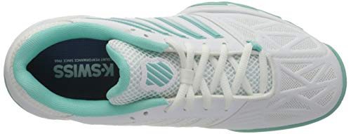 K-Swiss Performance Women's Tennis Shoes, White White Aruba Blue 121, 7 UK