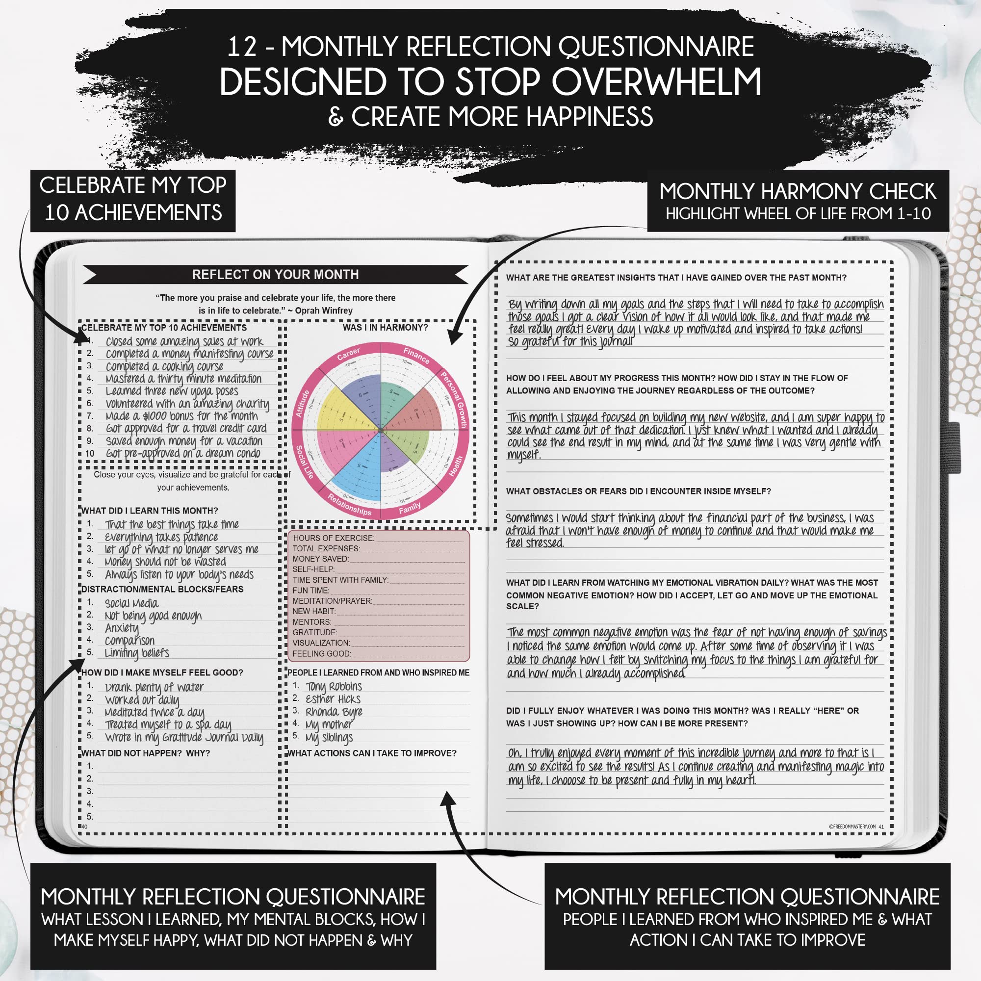 Law of Attraction Planner 2024 - Dated 2024 Planner, Hourly Planner, Daily Planner, Weekly Planner & Monthly Planner, Gratitude Journal, Positive Habit Maker, Vision Board, Stickers & Gift Box