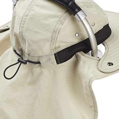 K-Tek Stingray Audio SunHat for Headphones and Ear Muffs, Sand