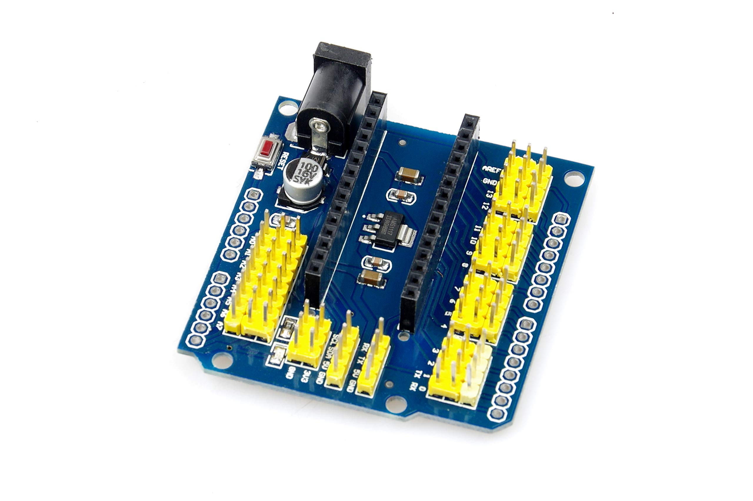 LIVISN 2pcs Nano IO Expansion Sensor Shield Module for Arduino UNO R3 Nano V3.0 Nano Pro Compatible UNO R1 Duemilanove 2009