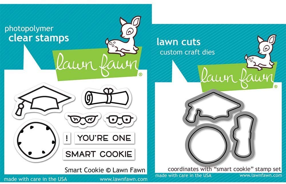 Lawn Fawn Clear Stamp & Die Set - Smart Cookie LF1175 & LF1176