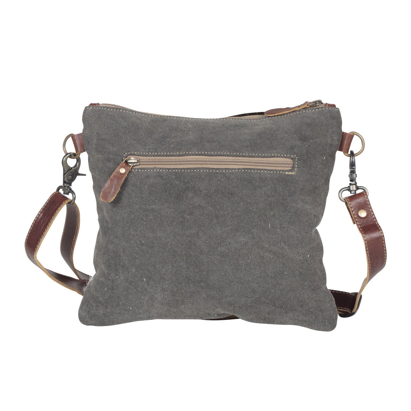 Myra Bag Choco-Cream Delight Hand-Tooled Bag S-4331