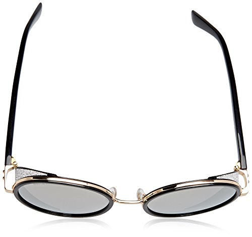 Jimmy Choo Women's Andie/S Rose Gold Shinny Black/Gray Silver Mirror