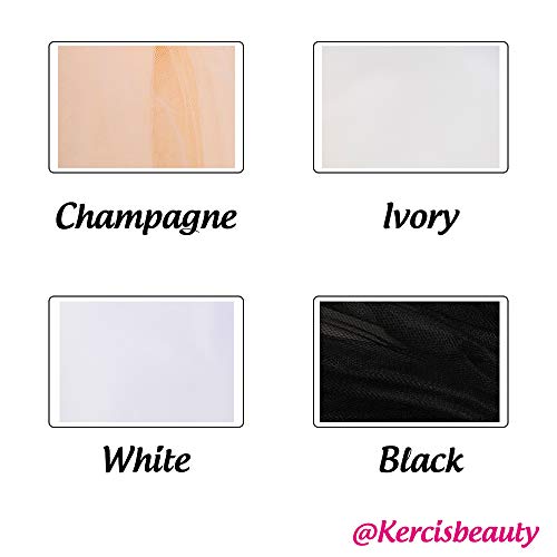 Kercisbeauty 3M Soft Tulle Sheer Cathedral Wedding Lace Veil Single Layer Drop with Gold Flower Comb Multi Layer Pearl Chain for Bride Bridal Headpiece Hair Dress(White)