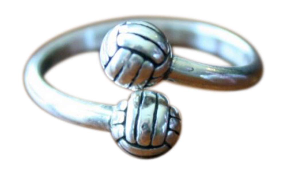 K & S Impressions Volleyball Adjustable Ring- Volleyball Players Ring - Volleyball Team Gift
