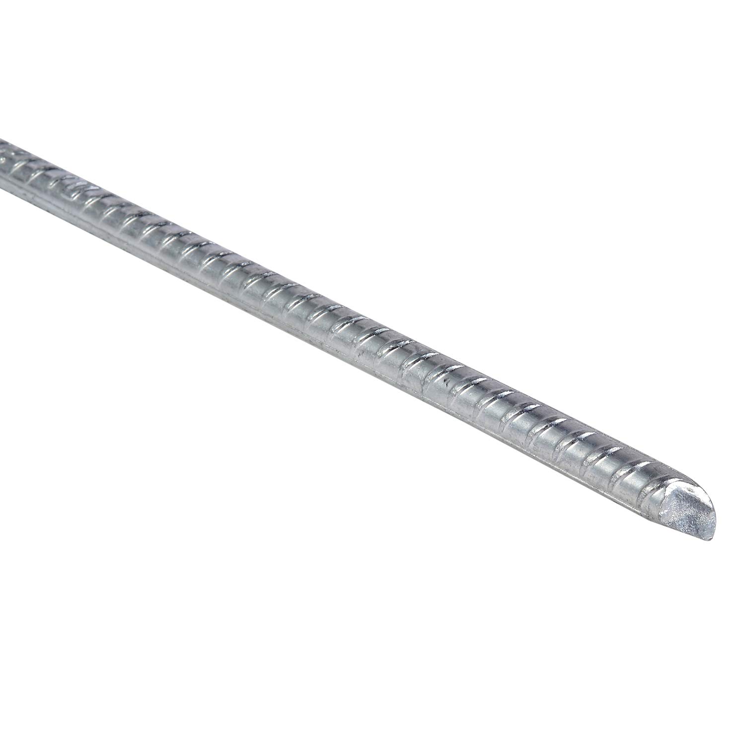Kichwit Trampolines Wind Stakes Heavy Duty Galvanized Steel Tent Stakes, 15" Long (4)