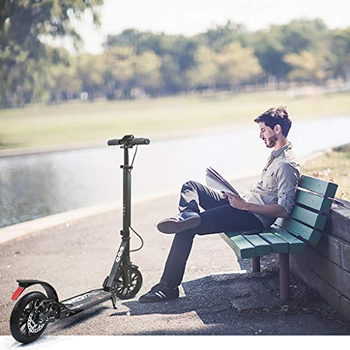 Kick Scooter, Scooter, Foldable Adult Youth Two-Wheeled Scooter, 2 20CM PU Wheels, Comfortable Double Shock-Absorbing Safety Double Brake (Non-Electric)