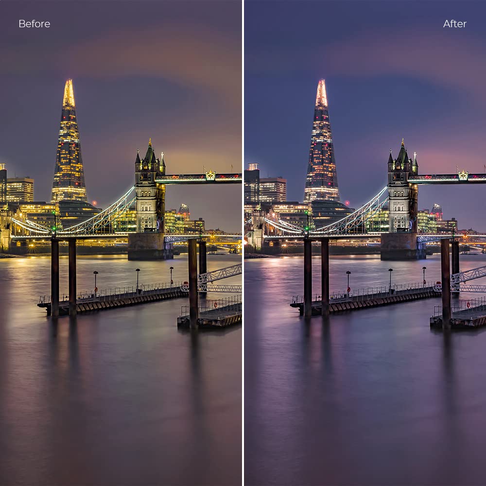 K&F Concept 82mm Clear-Natural Night Filter Light Pollution Reduction Filter for Night Sky/Star (Nano-X Series)