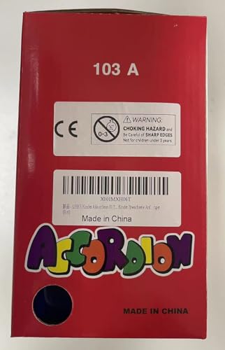 Mini Accordion 10 keys Button Kids Accordian,Musical Instrument,Accordions for Beginners (Red)