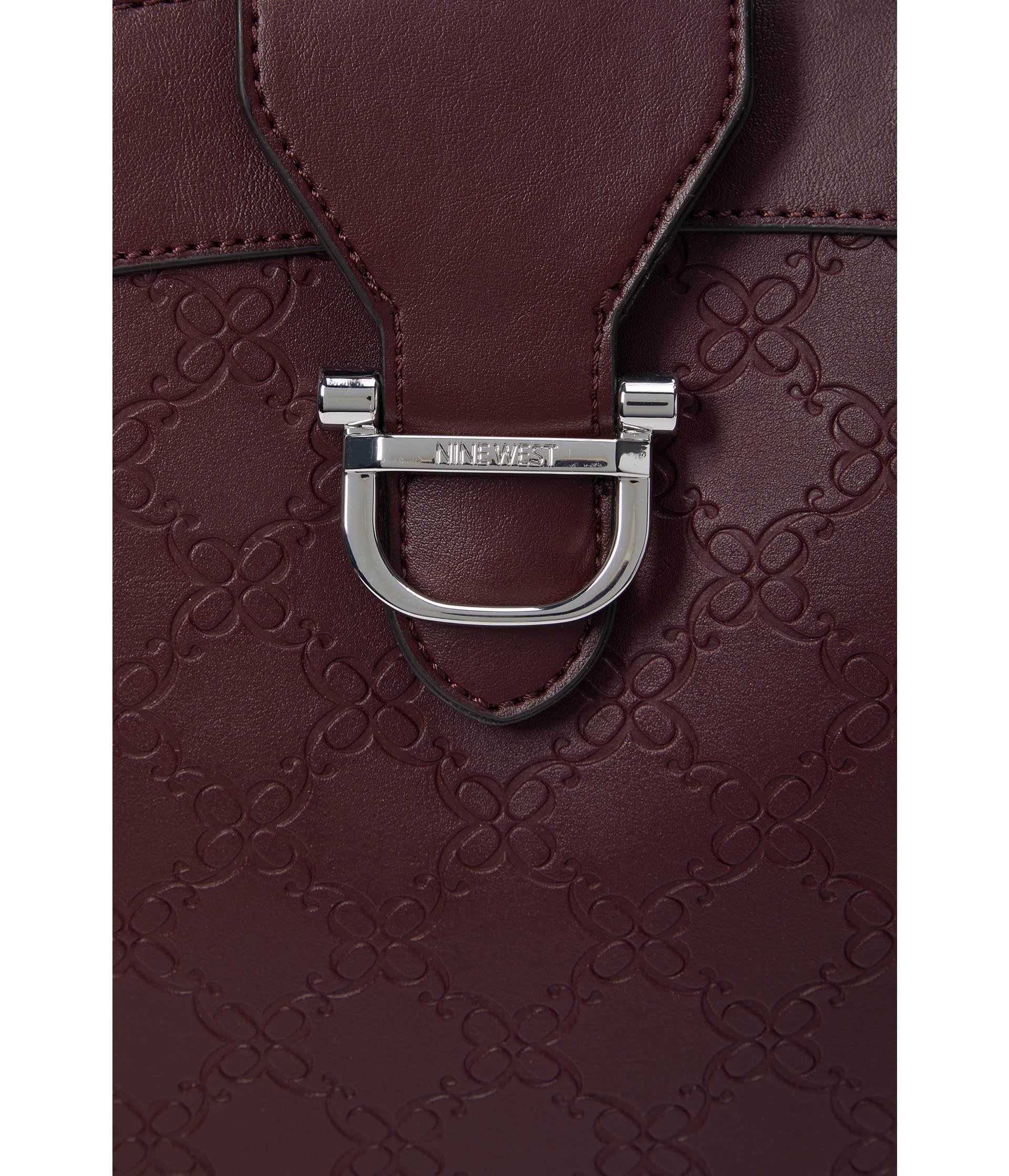 Nine West Lilah Satchel Merlot One Size