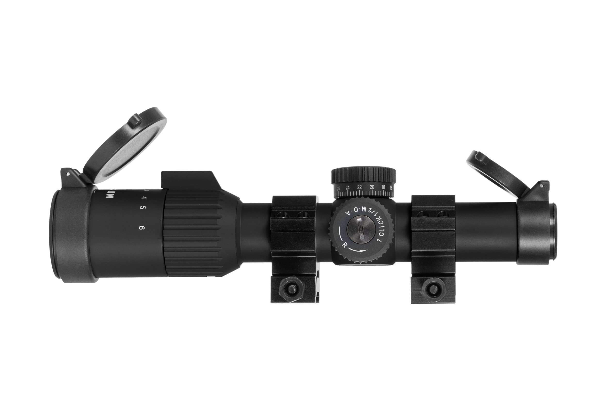 Monstrum G2 1-6x24 FFP Rifle Scope | Moonstrum Offset Scope Mount with Integrated Level Bubble | Bundle