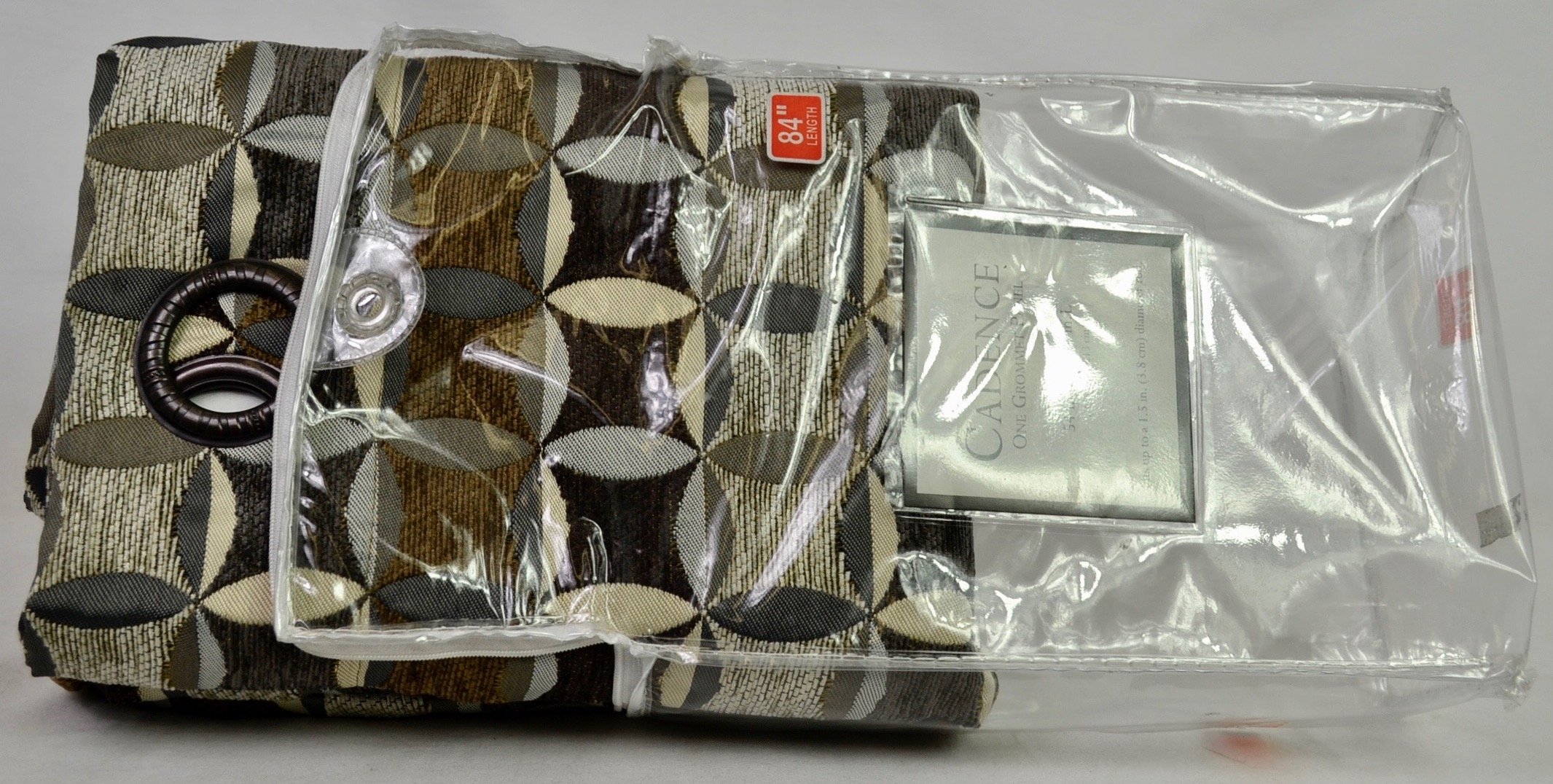 Kensington Home Fashions Cadence Jacquard 84" L, 1 Grommet Window Curtain Panel in Desert