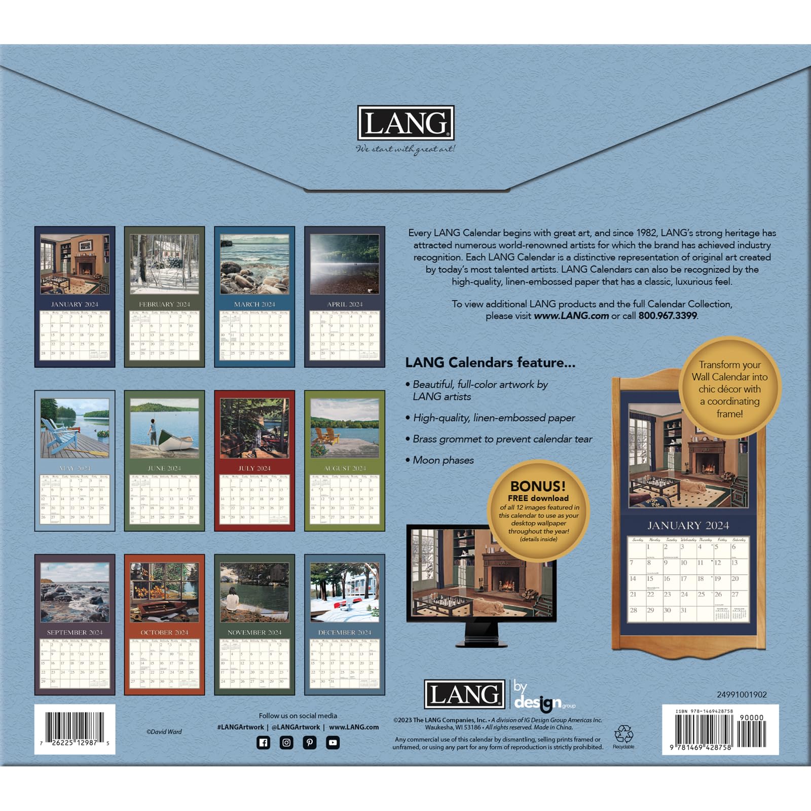 LANG Cottage Country 2024 Wall Calendar (24991001902)