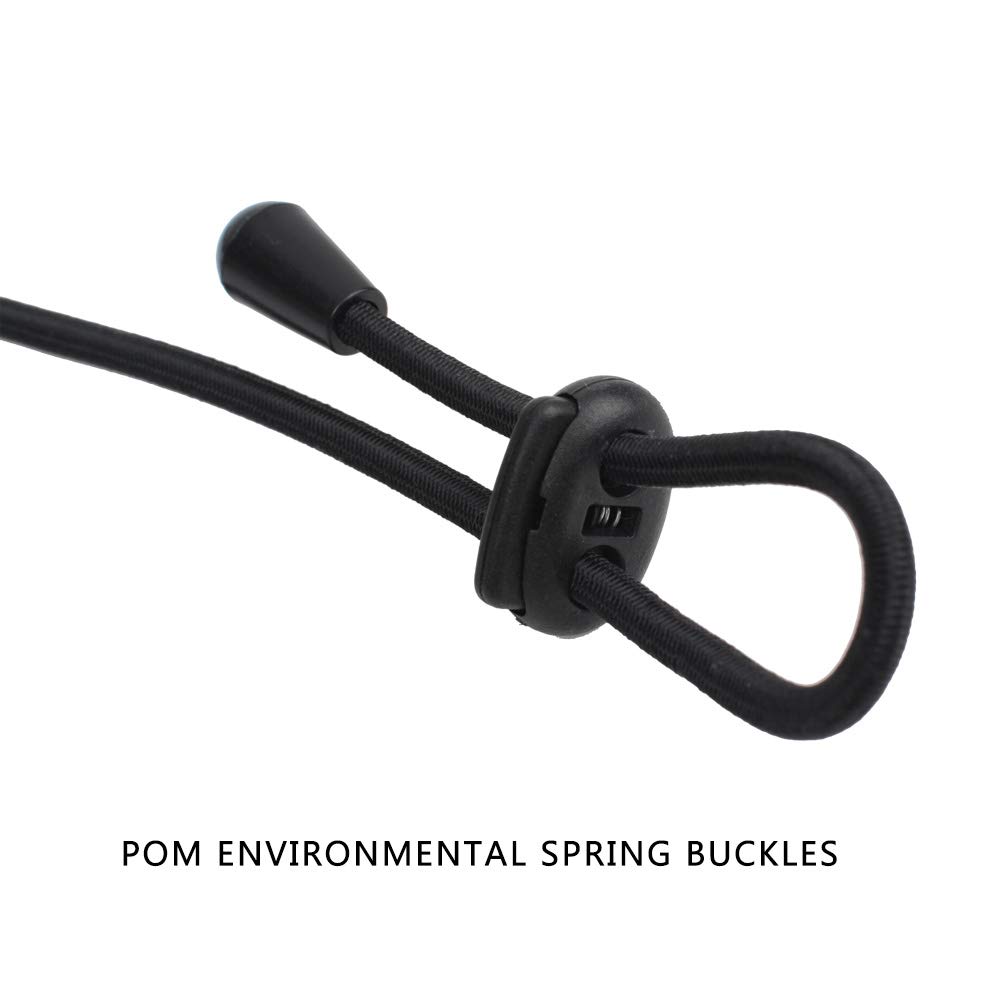 Kayak Paddle Leash 2 Pcs Safety Rod Adjustable Canoe Paddle Fishing Rod Survival Paracord Bungee Cord Safety Lanyard Strap With Snap Hook for Kayaking Securing Canoe SUP Board Rowing Surfing Cycling