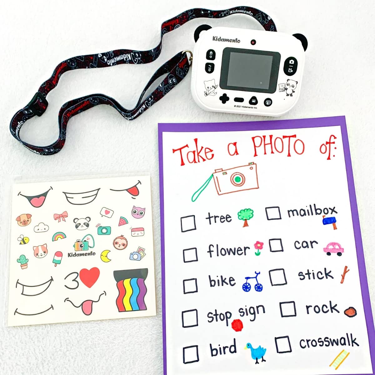 Kidamento Model P Instant Print Digital Camera and Photo Adventure Book Bundle, 100+ Hours of Fun Challenges