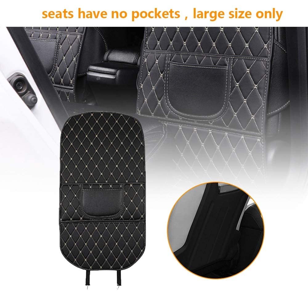 Kick Mats, Car Seat Back Protectors with Organizer Pockets Waterproof Car Seat Back Covers Child Kick Guard for Car Interior Accessories