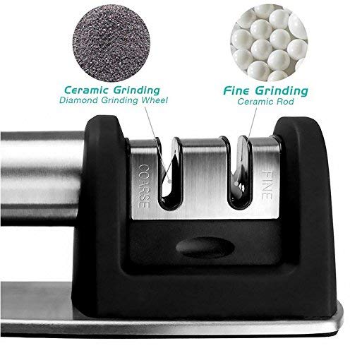 Knife Sharpener for All Knives, Sharpens Dull Knives Quickly, Safe and Easy to Use.