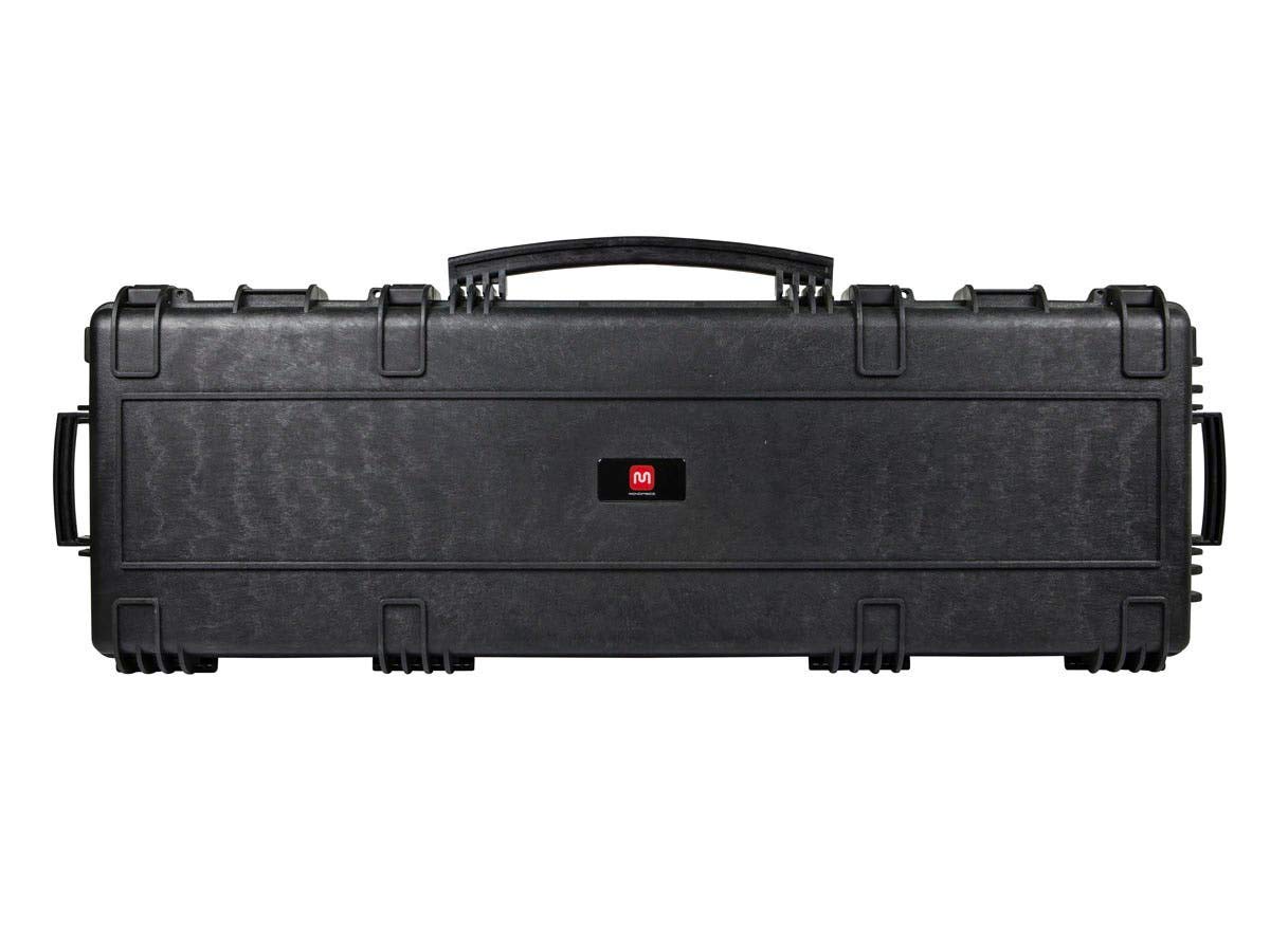 Monoprice Weatherproof Hard Case - 47 x 16 x 6 Inches, With Wheels and Customizable Foam, Shockproof, IP67, Ultraviolet And Impact Resistant Material, Black - Pure Outdoor Collection